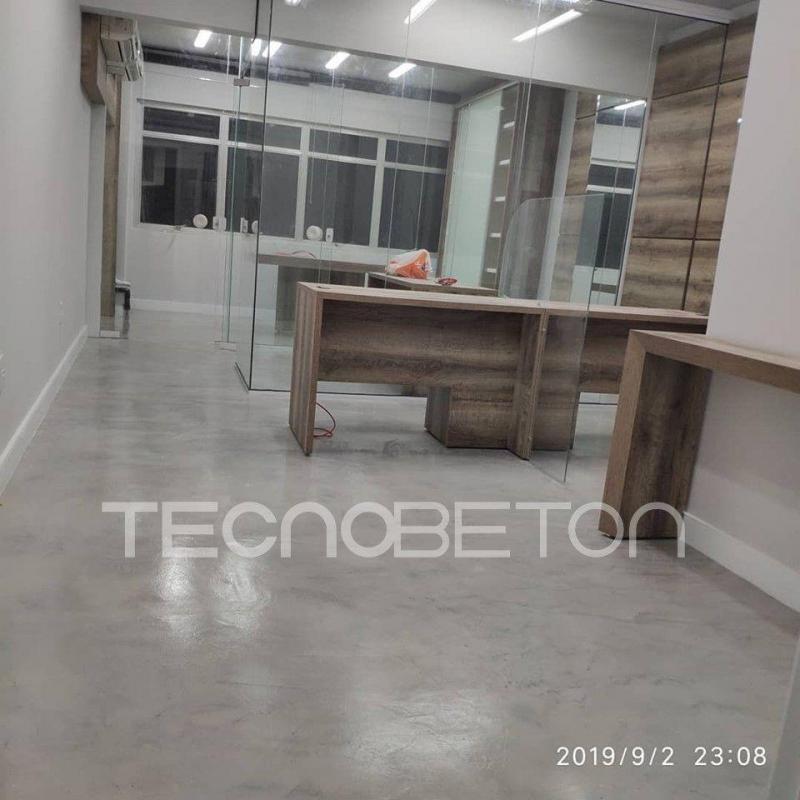 Microcimento bancada cozinha